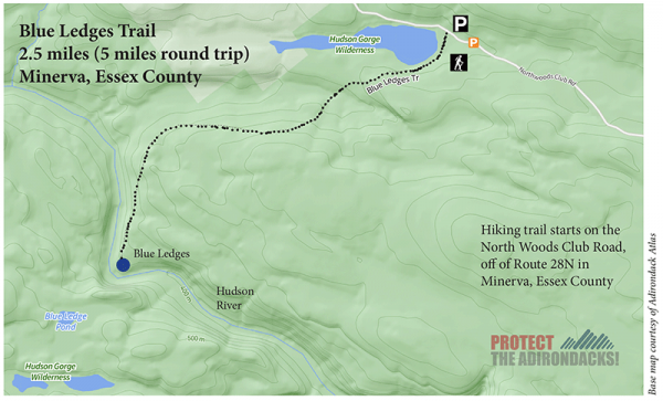 Hike to Blue Ledges on the Hudson River - Protect the Adirondacks!