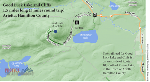 Good Luck Lake and Cliffs - Protect the Adirondacks!
