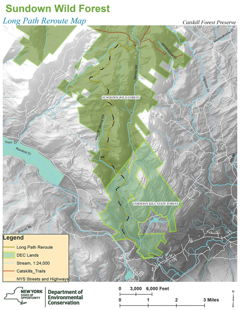 New NYSDEC wide "multi-use" trail in the Catskill Forest Preserve ...